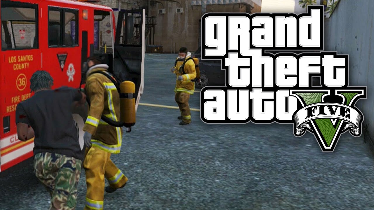 GTA 5 thug life #51 (part 2) - fighting with firefighters! (GTA V online)
