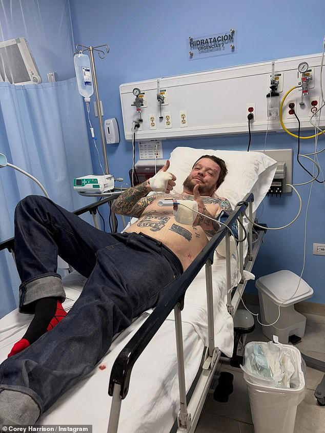 Pawn Stars' Corey Harrison is rushed to hospital with '11 breaks in his ...