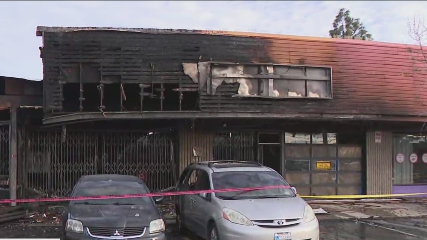 Fire damages several businesses near Spring Valley