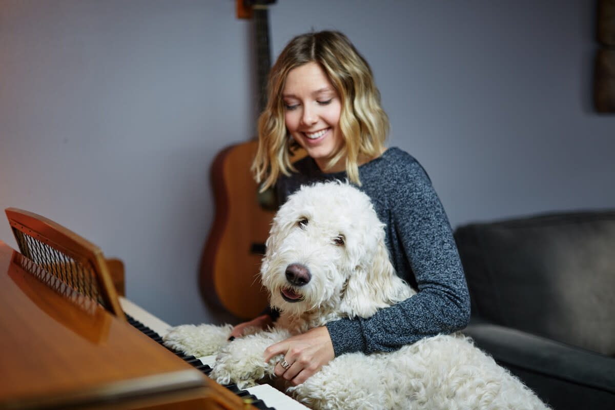 Goldendoodle's special piano performance gives Alicia Keys a run for ...