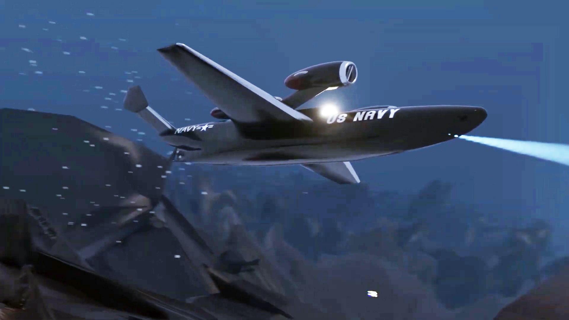 The jet plane designed to fly underwater