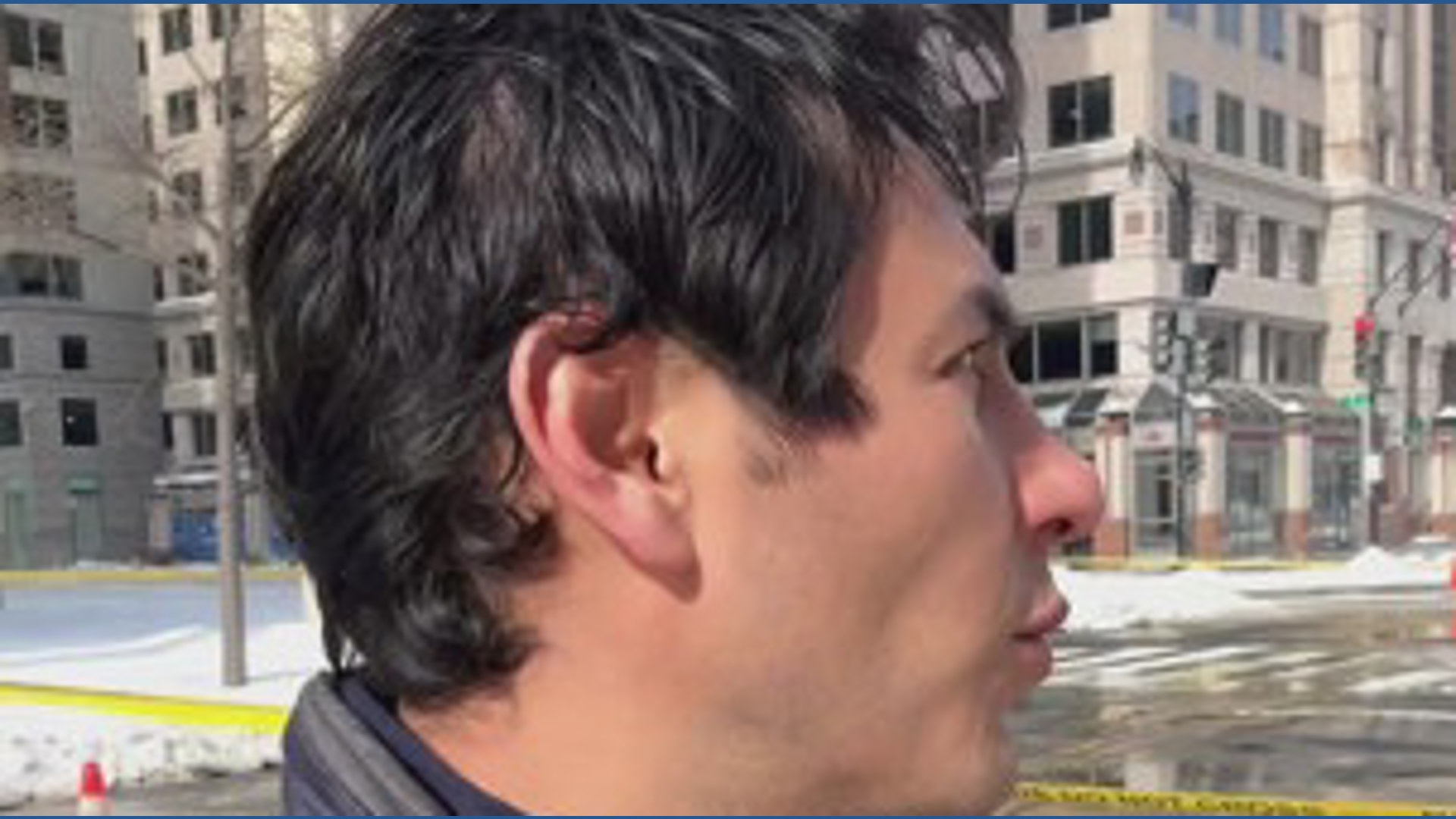 Crews working on a water main break in downtown DC