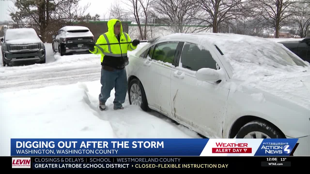 Washington County digs out after major snowstorm hits Western Pennsylvania