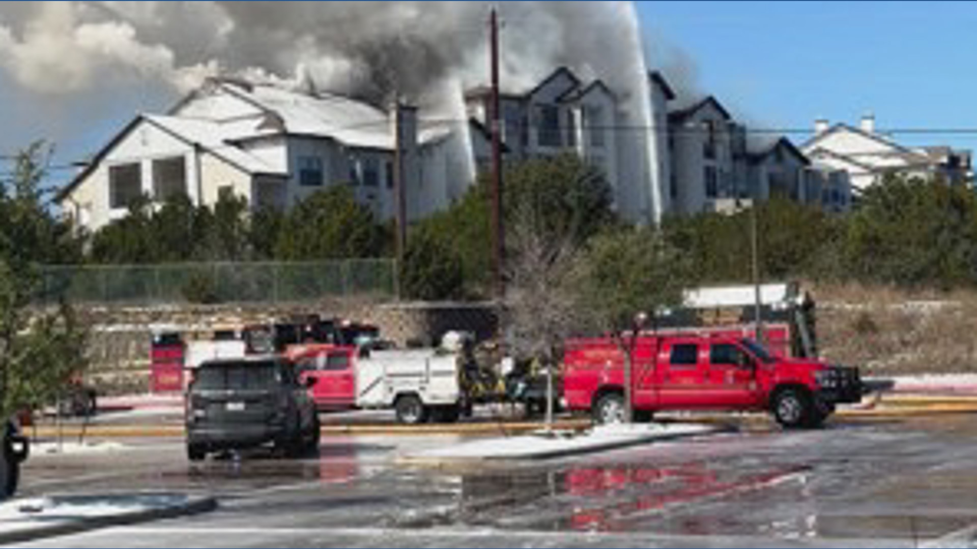 Apartment fire in Bee Cave