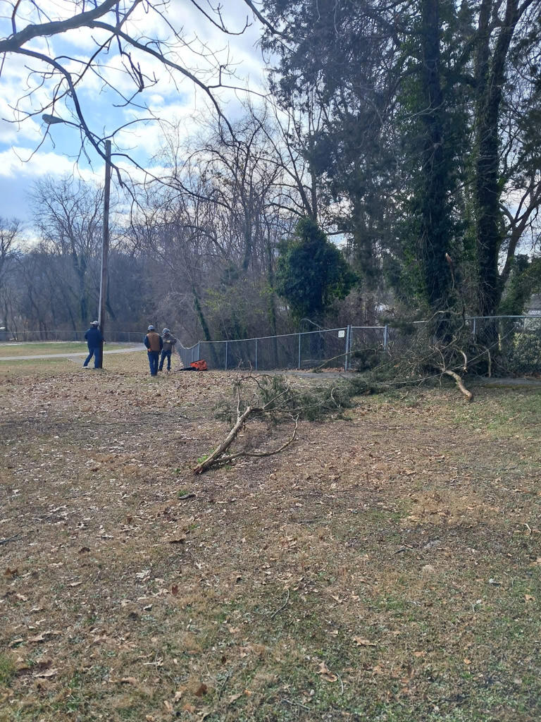 Update: Power line down at Glenwood Elementary School playground - repaired