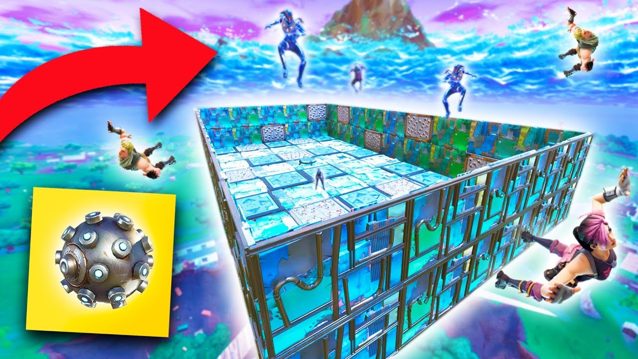 Playing impulse dodgeball on a sky base! | Fortnite Battle Royale ...
