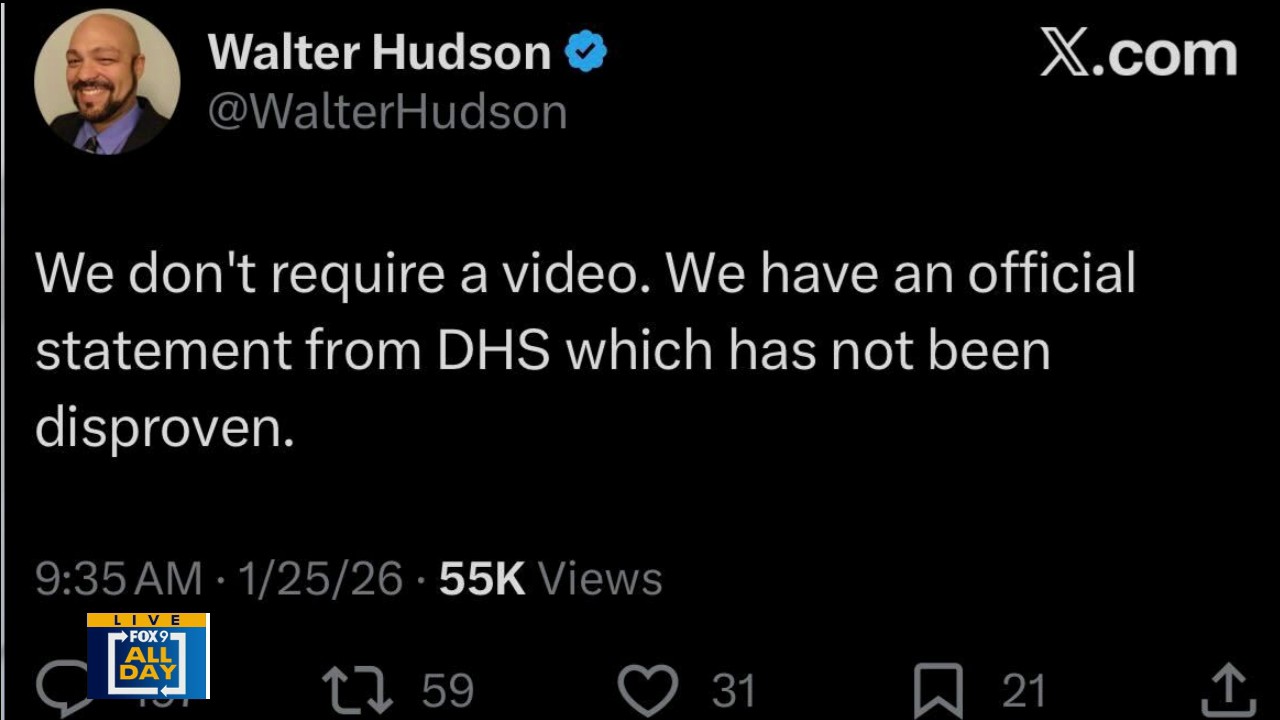 MN lawmaker claims Alex Pretti 'brandished a gun'