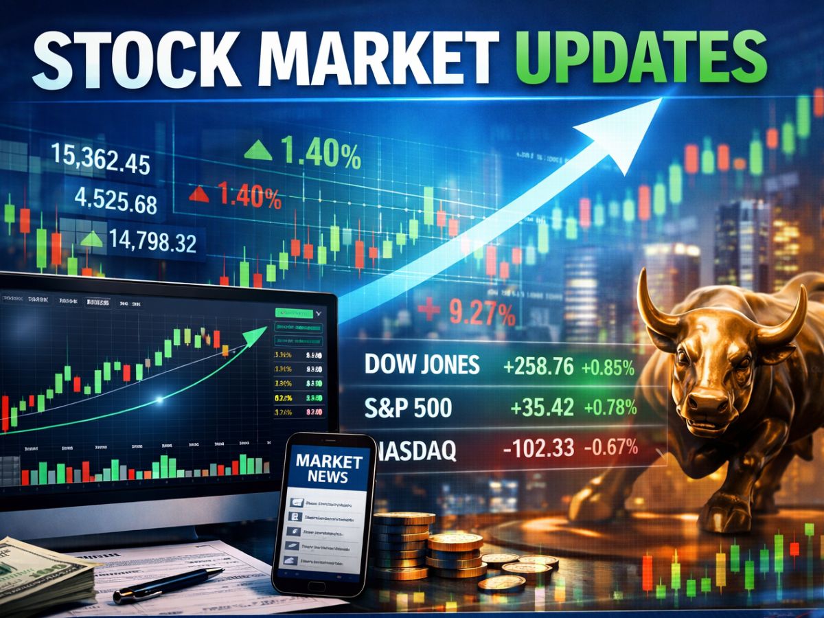 Stock market today updates: Gold breaks $5,000 as US markets edge up ...