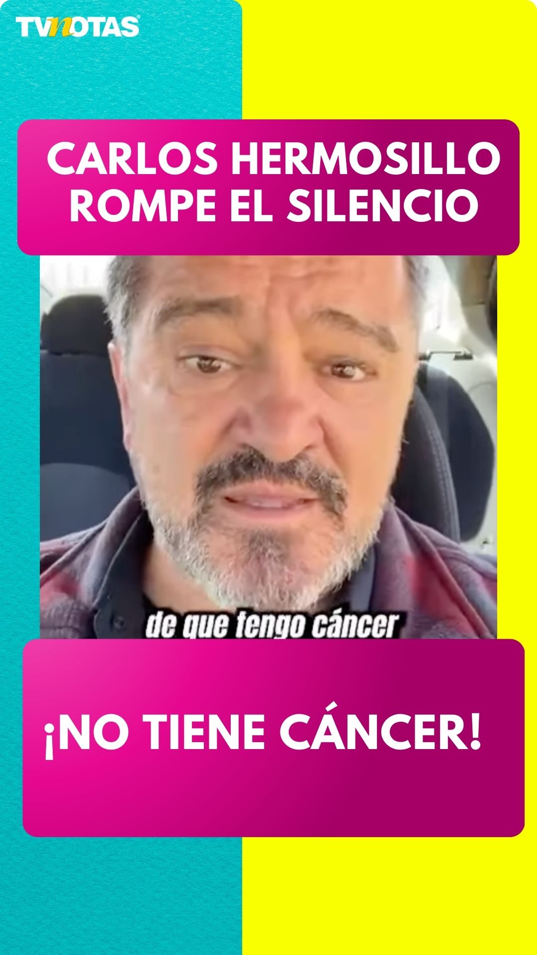 Carlos Manuel Hermosillo rompe el silencio: ¡No tiene cáncer!