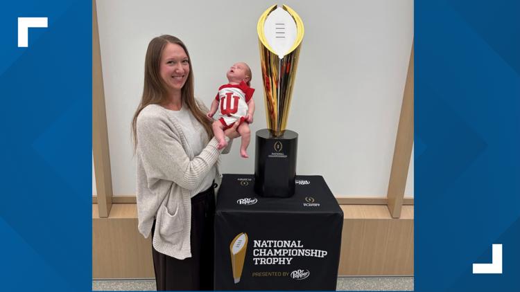 Say hello to baby Maverick, he's never known a losing season of IU football