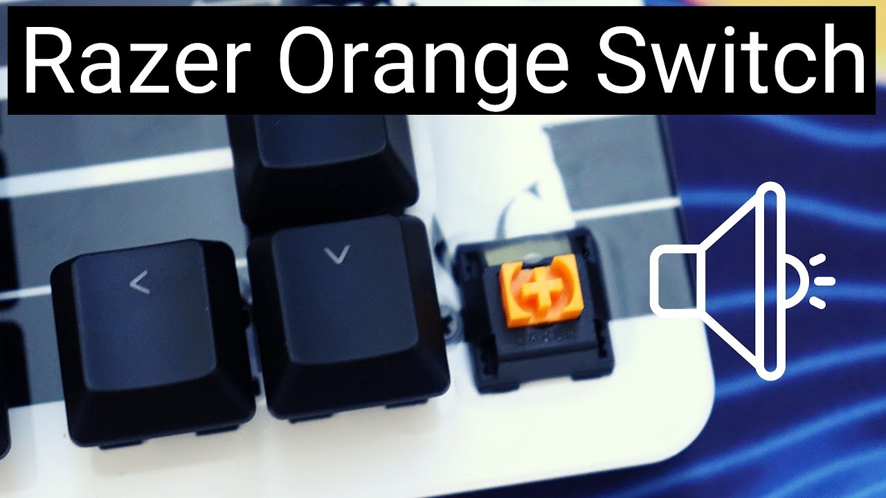 Razer orange switch sound test on Razer BlackWidow Lite ASMR