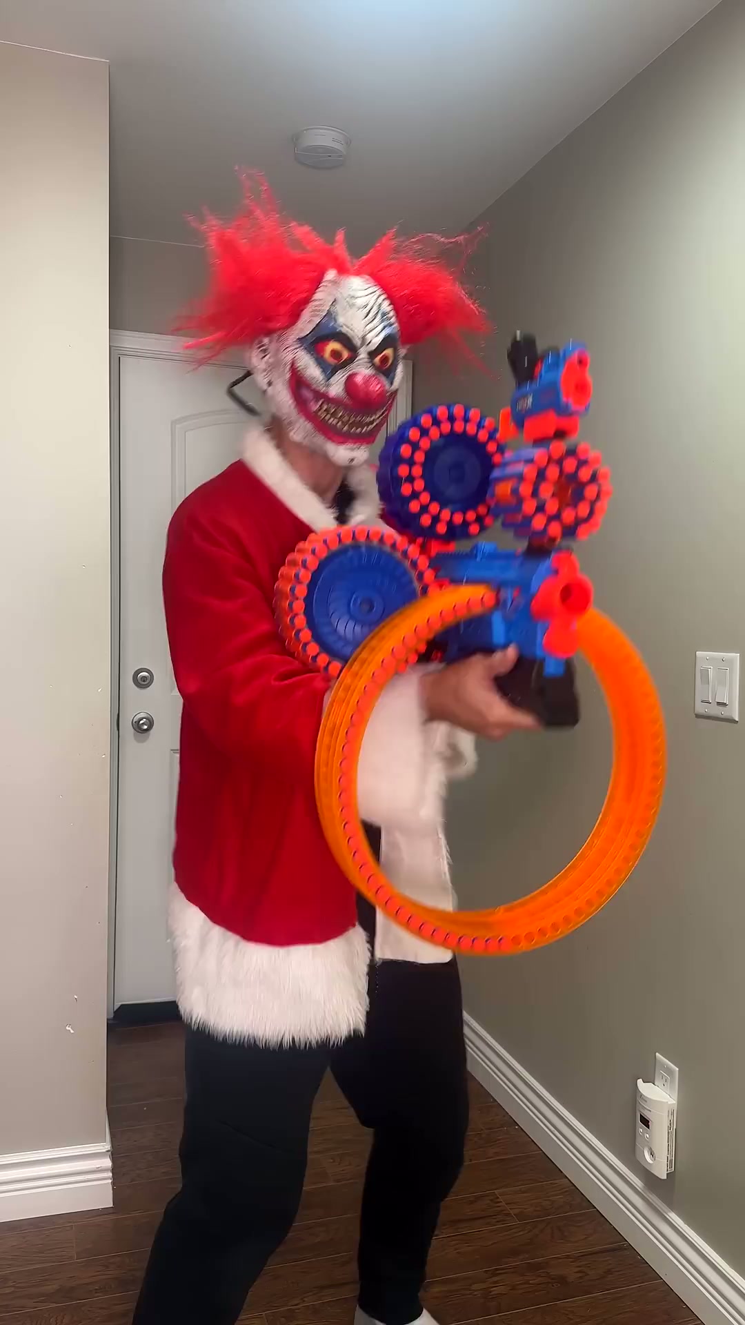 Nerf war clones: Clown clause!