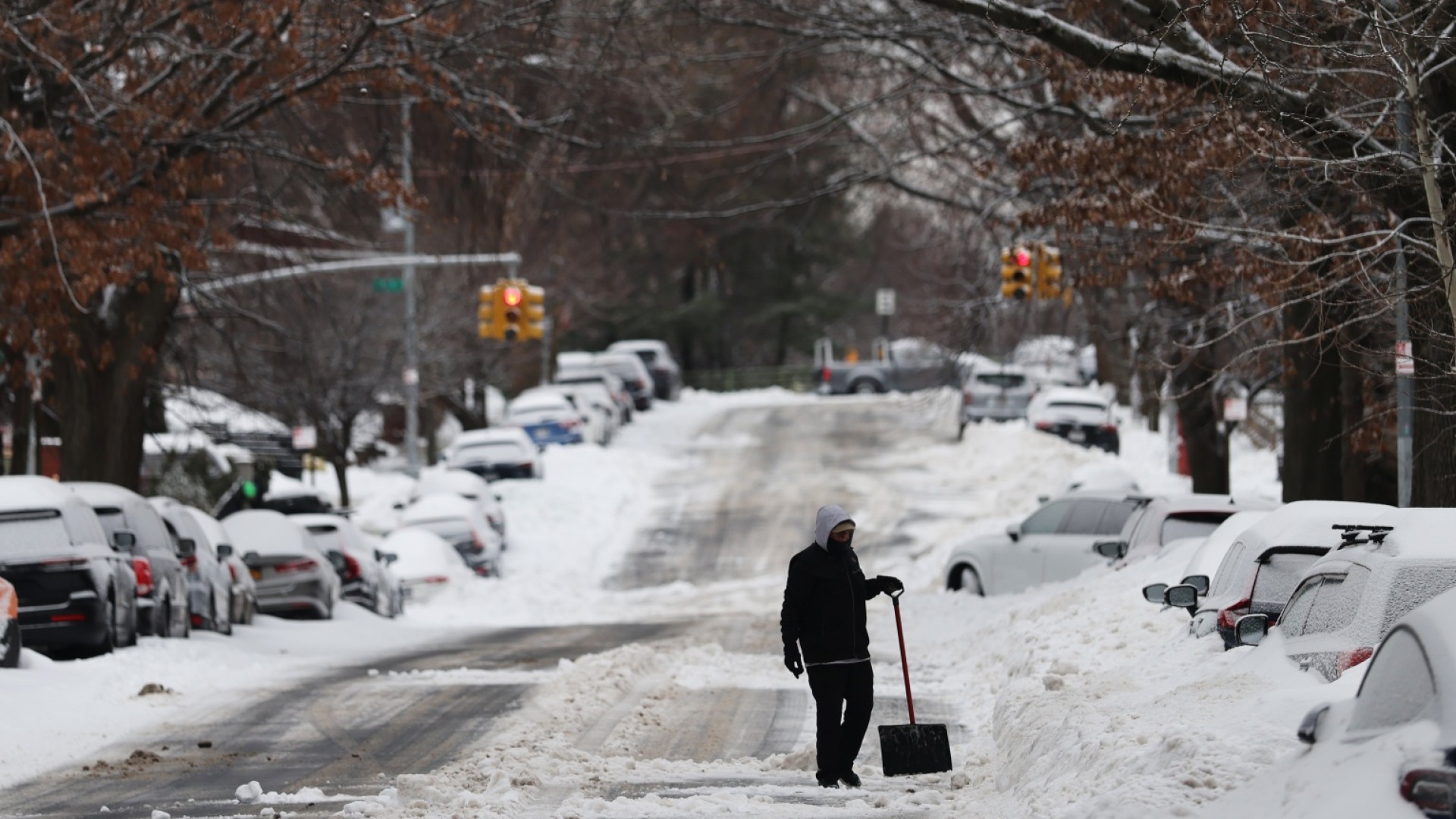 Thousands still without power after US hit with historic snowstorm