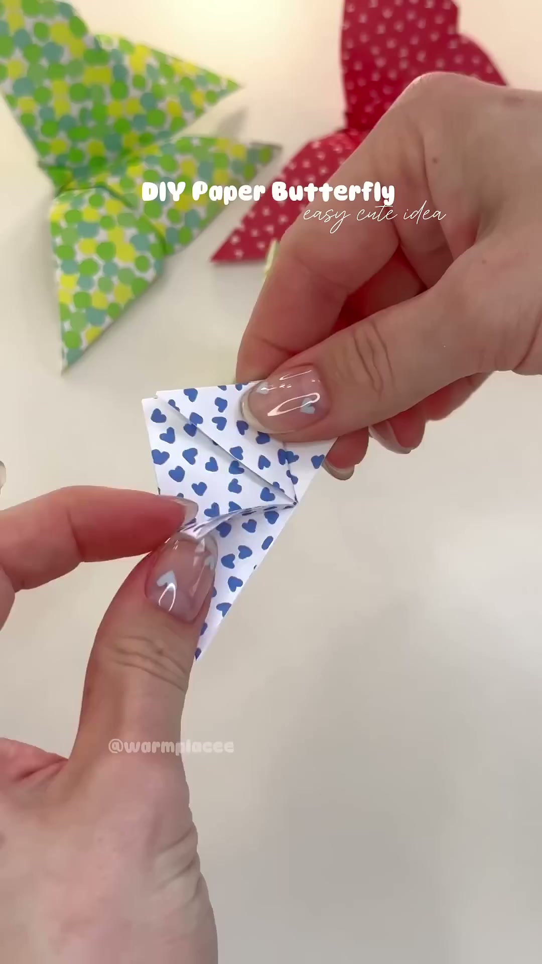 DIY paper butterfly 🦋 #diy #craft #origami #butterfly