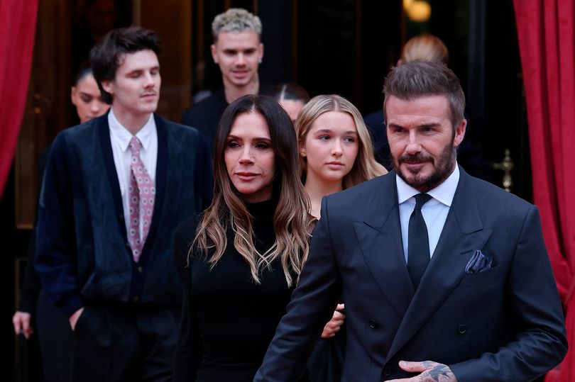 David and Victoria Beckham seen looking downcast in first joint public ...
