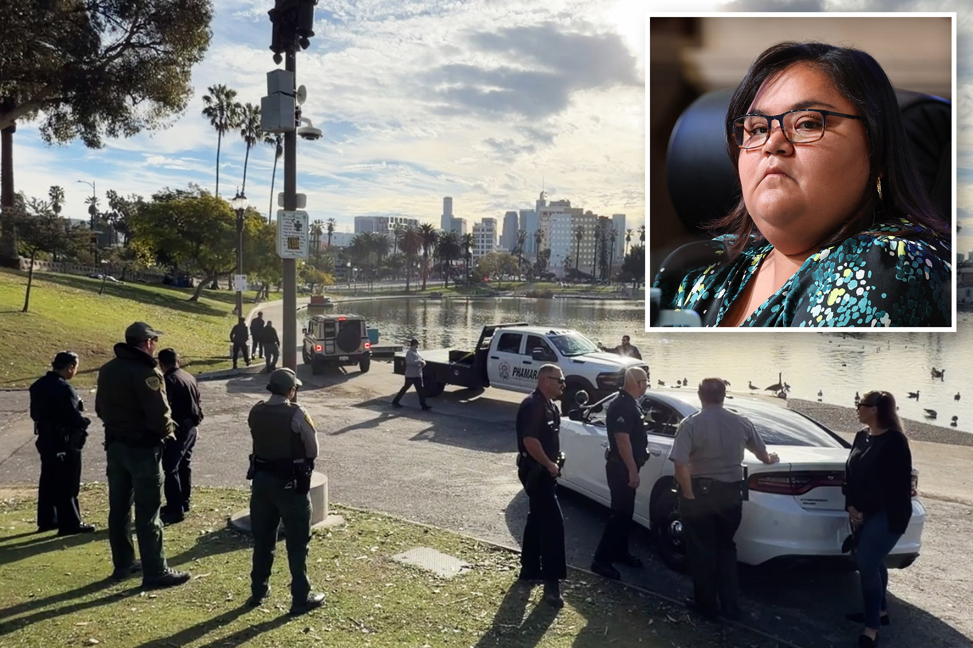 Search for bodies, guns in LA’s notorious MacArthur Park is allegedly ...
