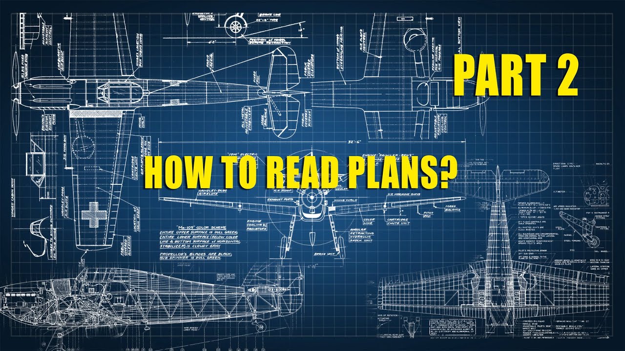 Plans for RC aircraft masterclass | Part 2 - How to read and interpret ...
