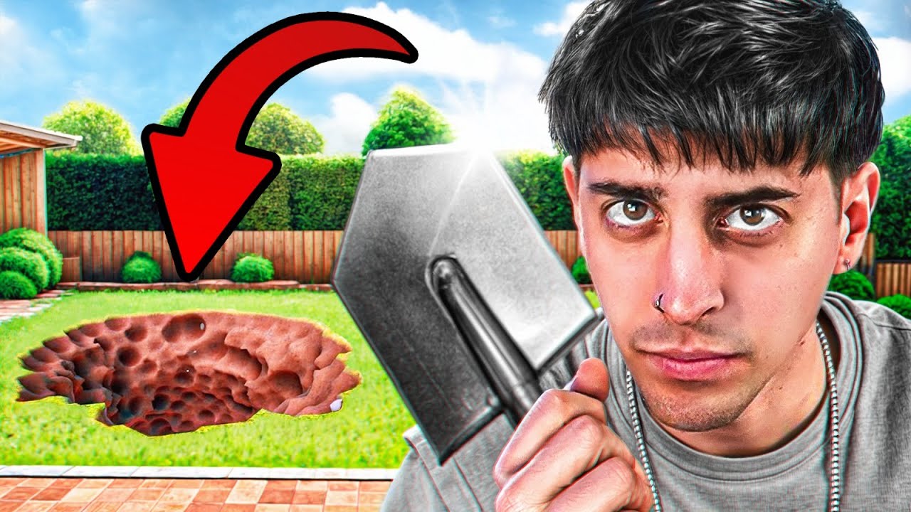 Cavé un hoyo gigante en el patio de mi casa