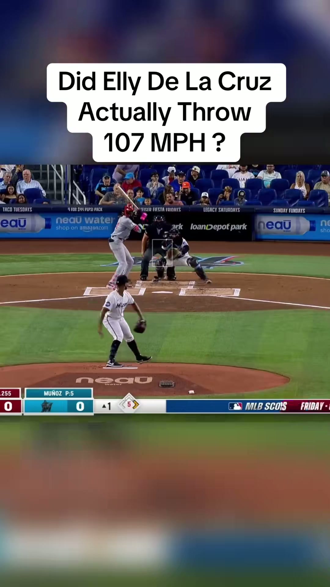 Elly throws hard, but does he throw that hard? #MLB #baseball #mlbtik...