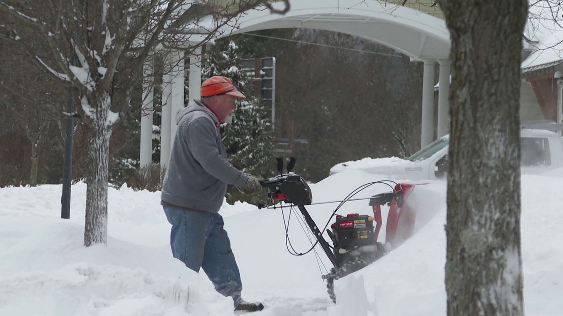 Snow cleanup underway in the Back Mountain