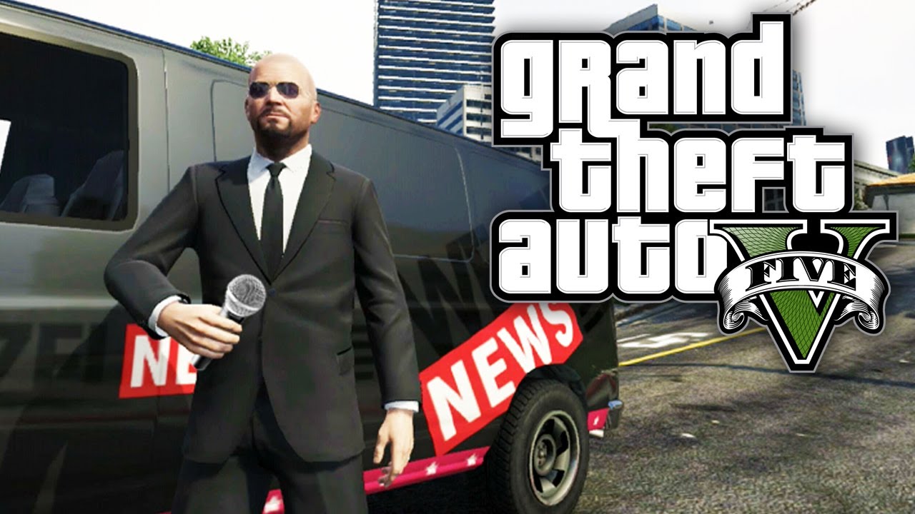 GTA 5 funny moments - pedestrian trapping, Weazel News, microwave ...