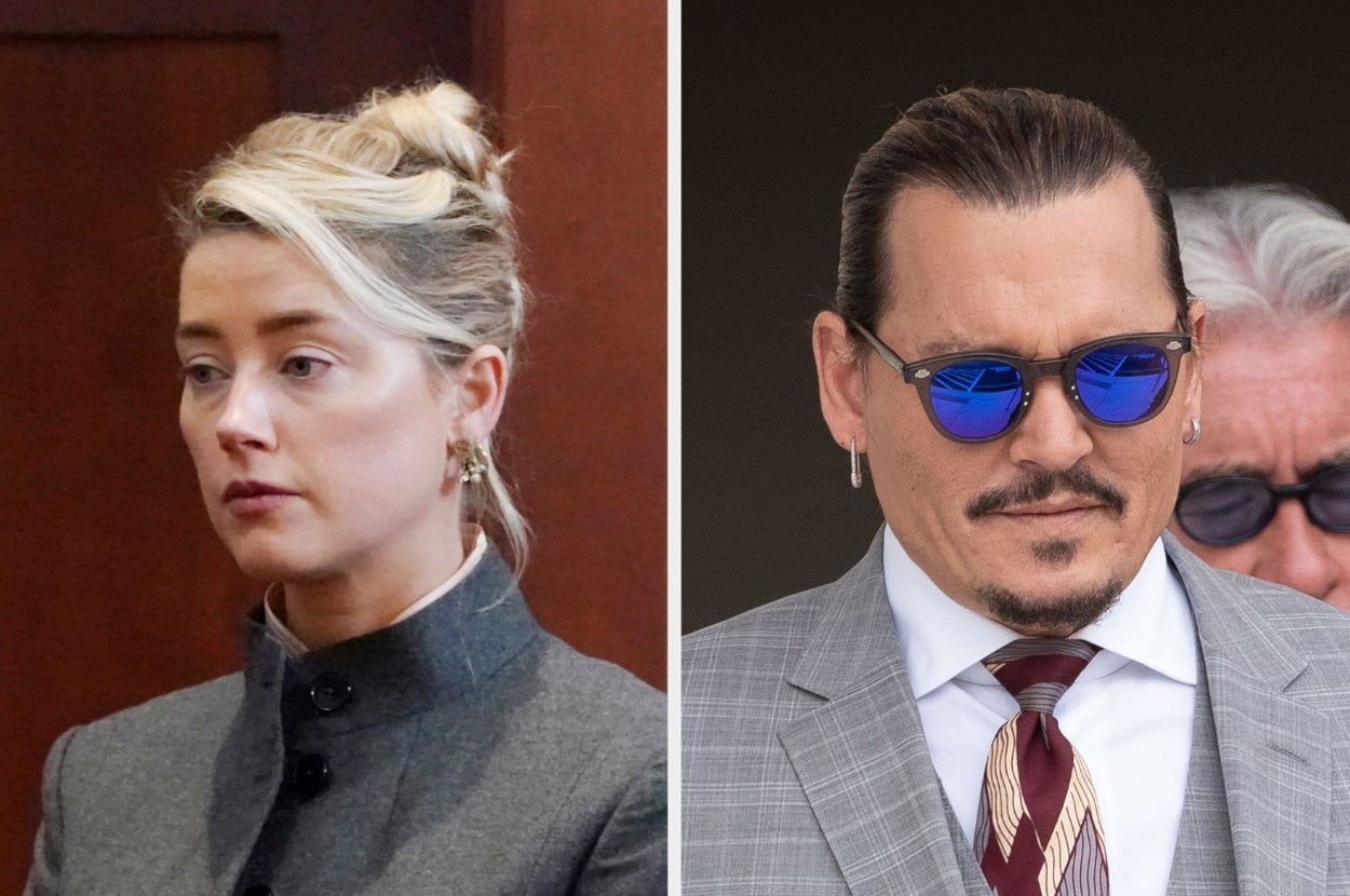 Amber Heard made rare remarks about the Johnny Depp trial in an ...