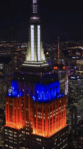 New Yorkers outraged after Empire State Building lights up in New ...