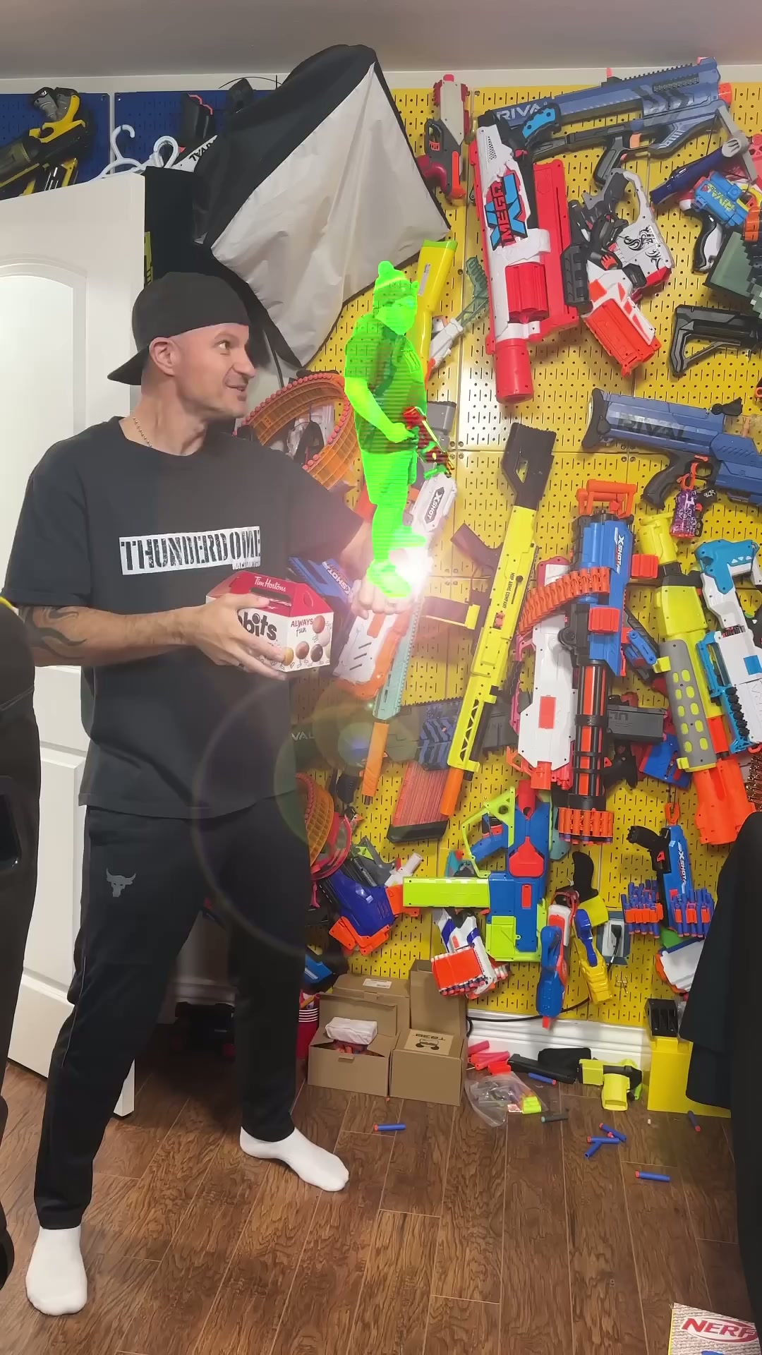 Nerf war clones: Hologram!