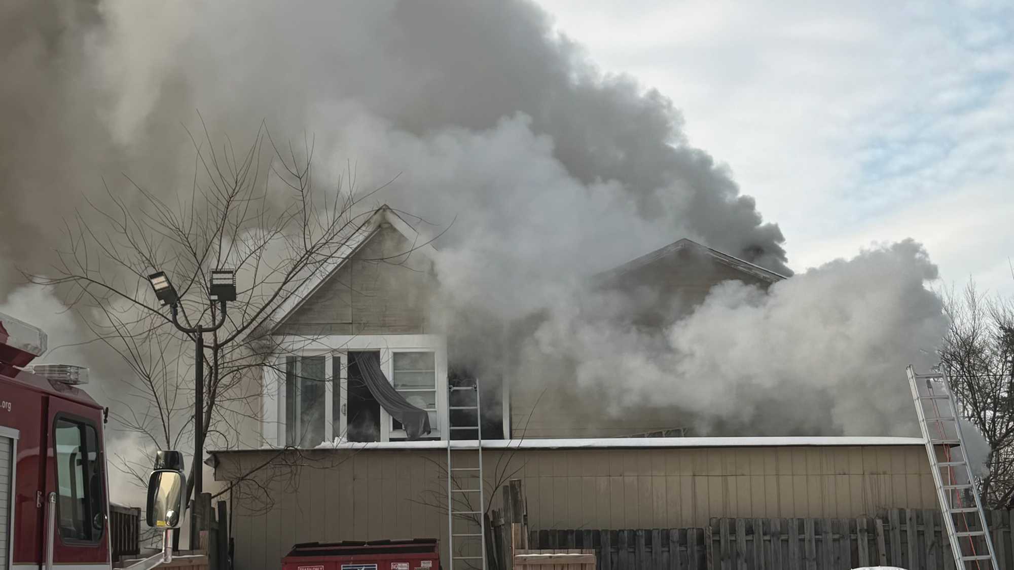 Firefighters report partial collapse after Laurel house fire