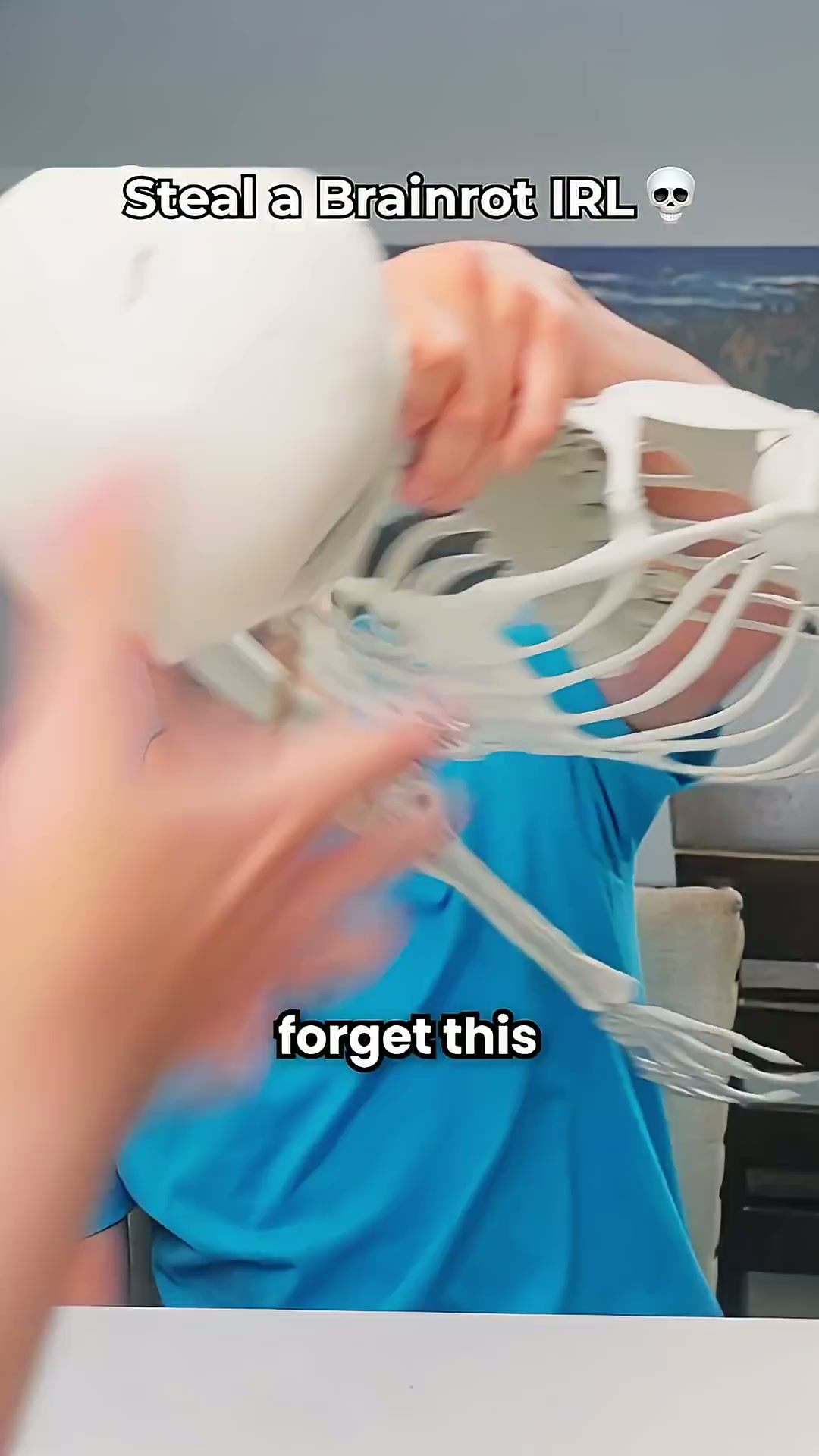 Steal a brainrot player IRL 😂