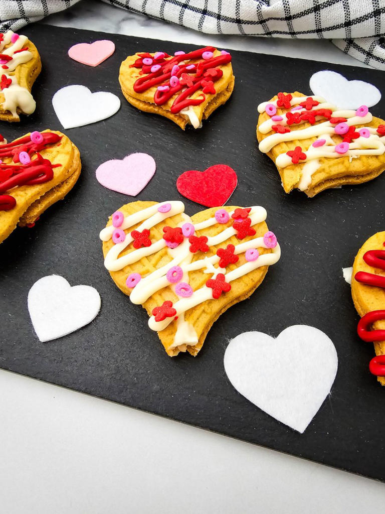 Nutter Butter Valentine cookies