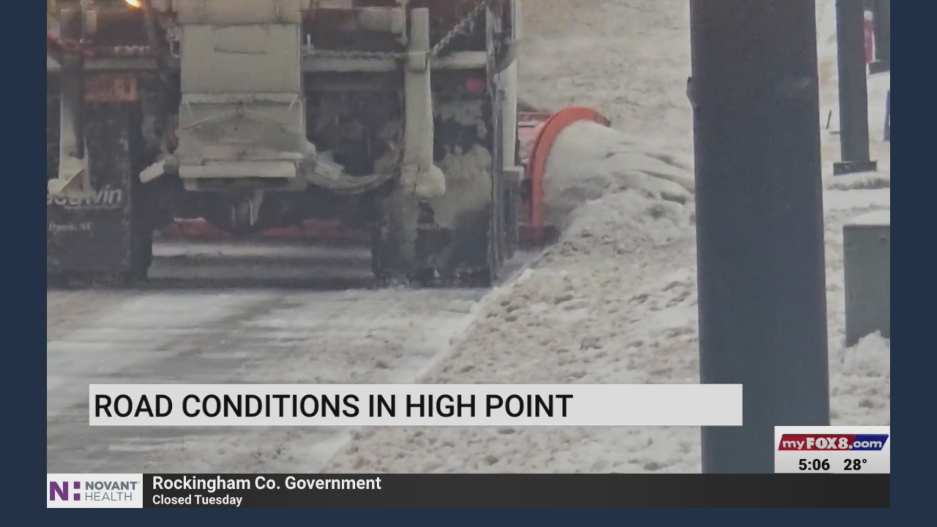 Crews work to clear roads in High Point
