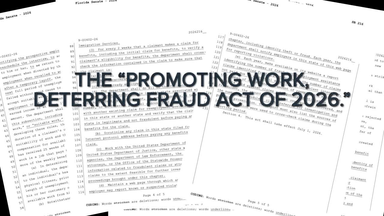 Florida's new unemployment bill: Fraud prevention or barrier to benefits?