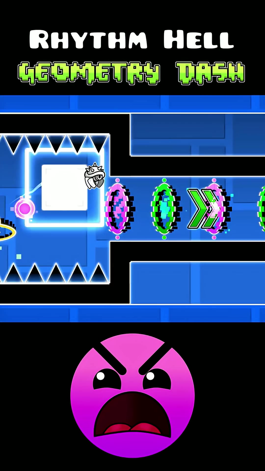 Rhythm hell #geometrydash #gdupdate #gd #deluxe12 #gaming #funny #memes