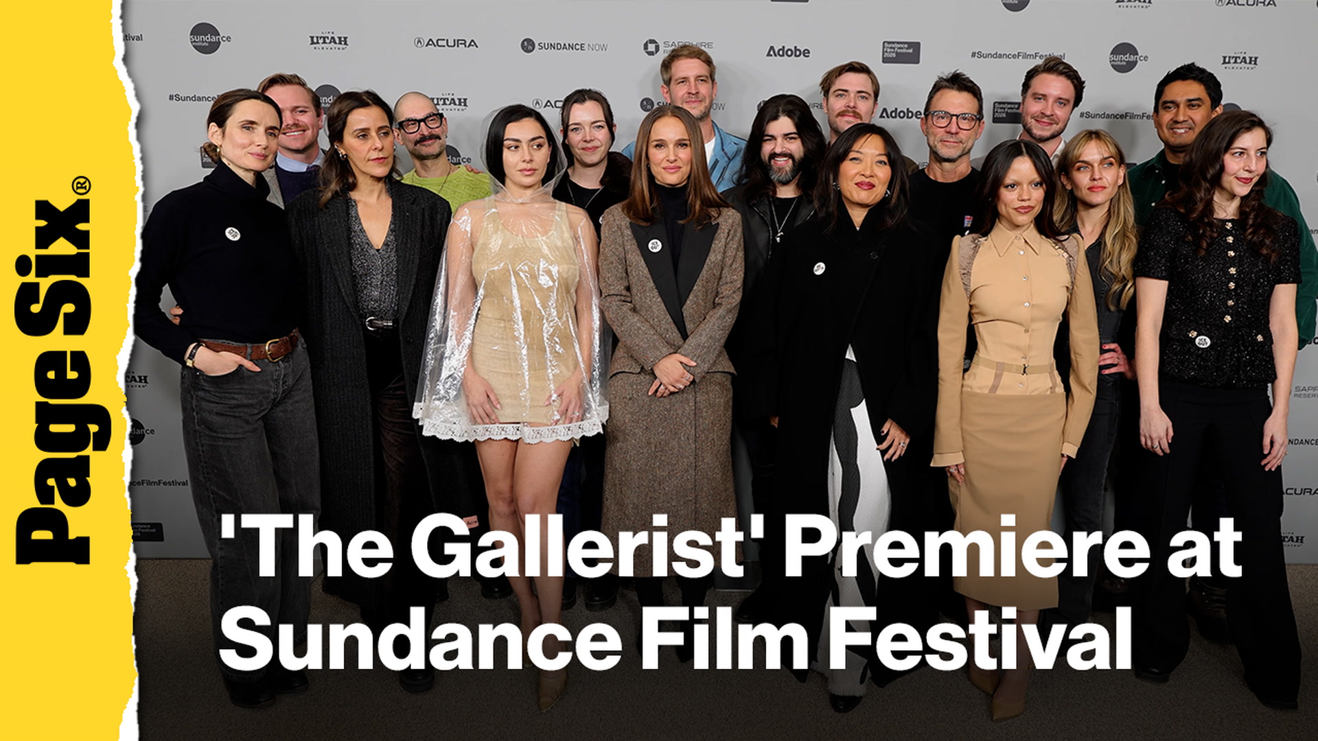 Jenna Ortega, Natalie Portman, and Charli XCX attend 'The Gallerist ...