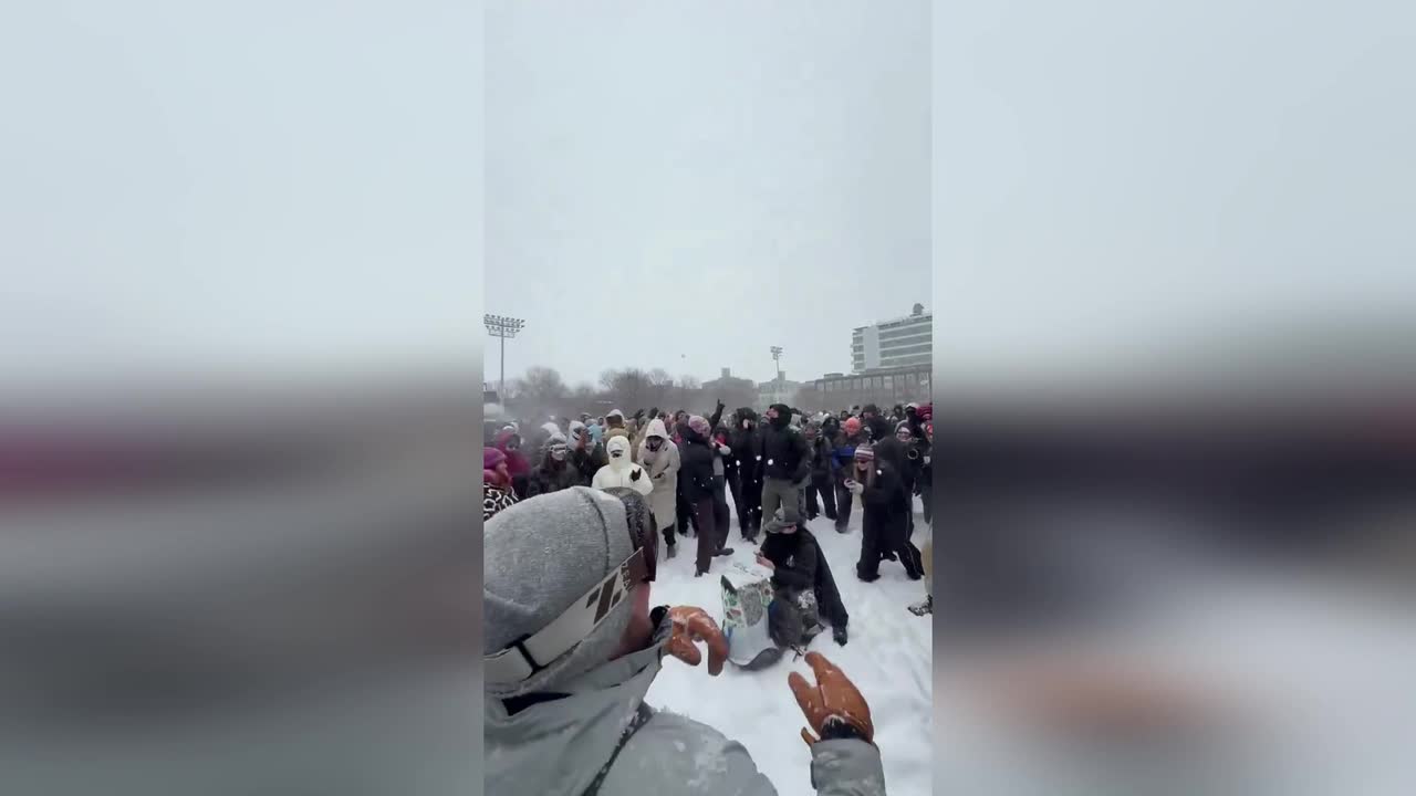 Epic snowball fight breaks out at Brooklyn’s McCarren Park during major ...