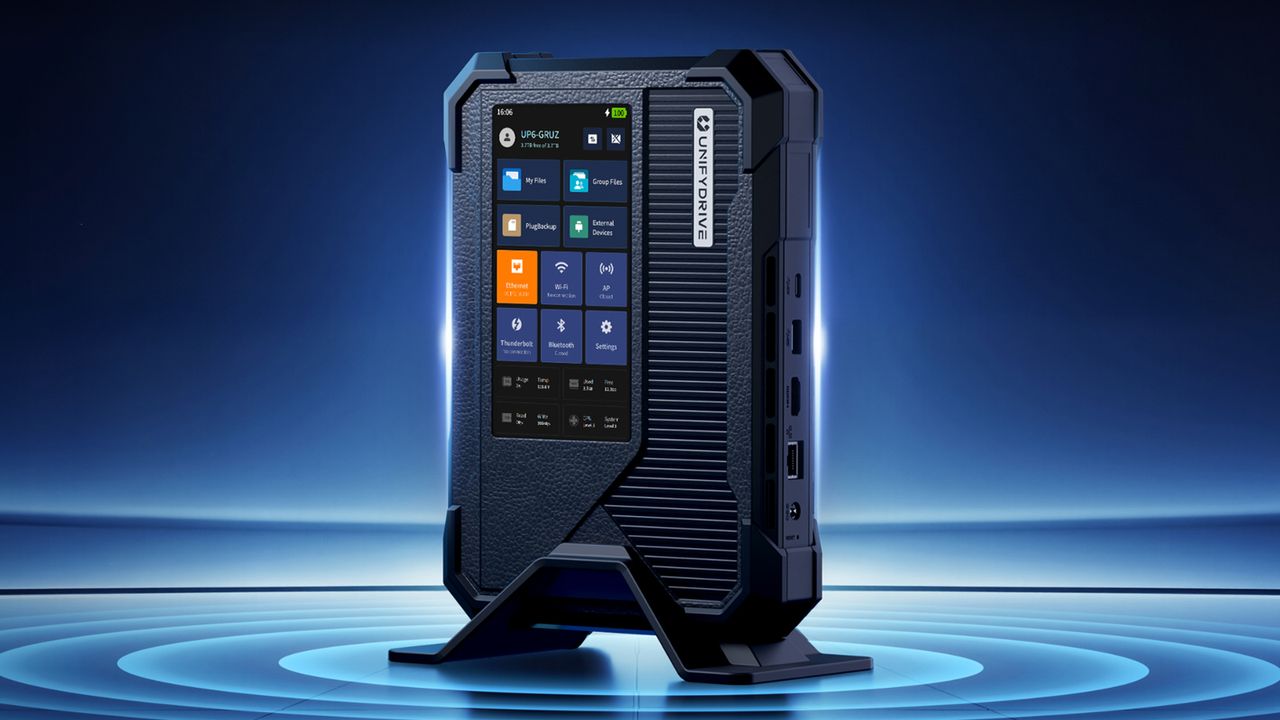 UnifyDrive UP6 rugged mobile NAS with touchscreen goes on sale for $1,599