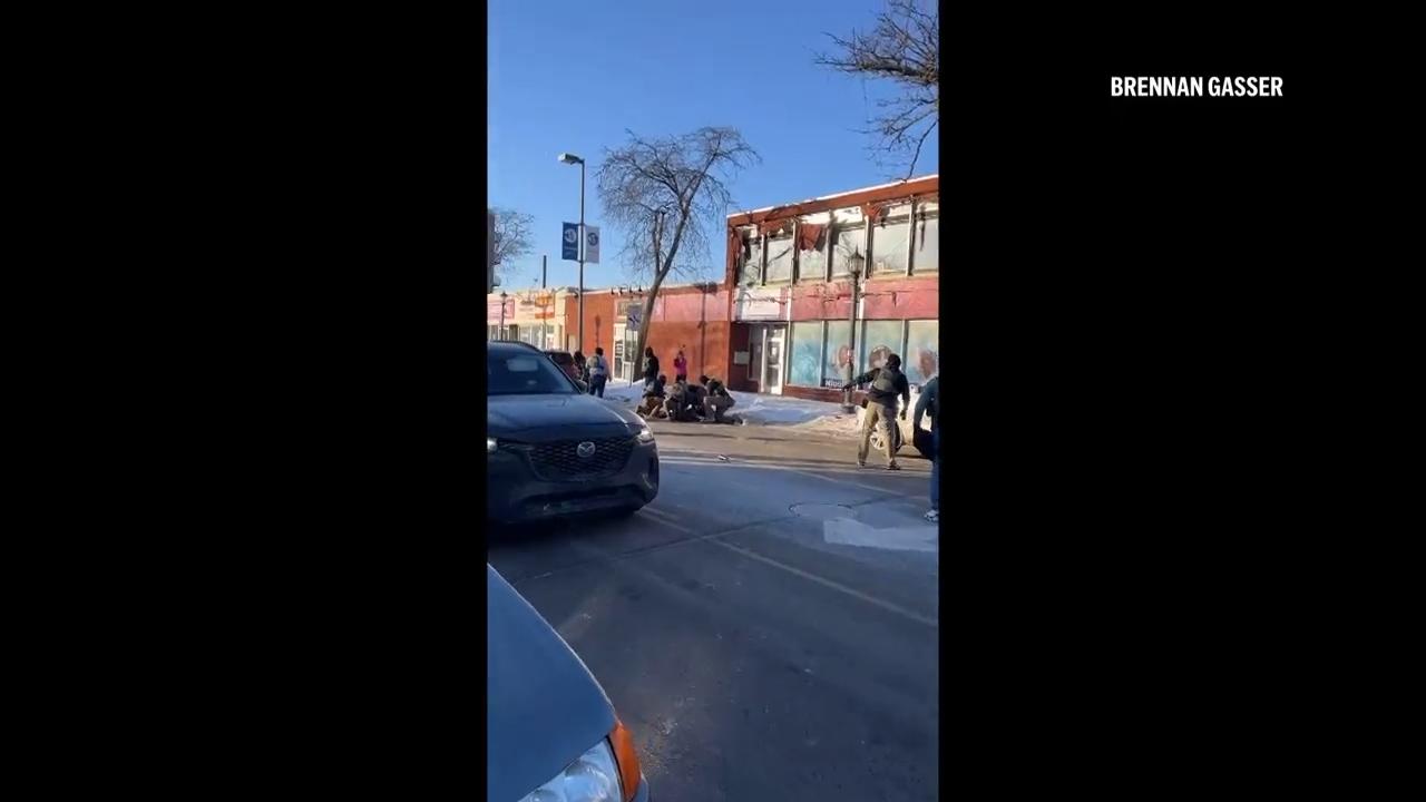 Chaotic aftermath scene shows agents and firefighters attempting to ...