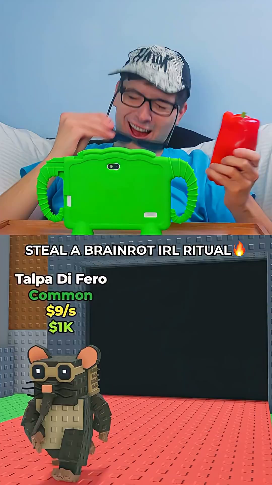 Steal a brainrot IRL ritual 😂