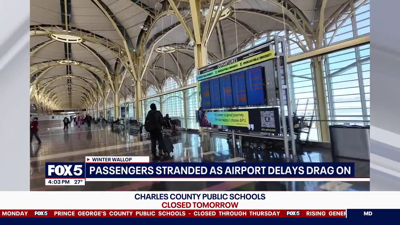 Passengers remain stranded as airport delays continue