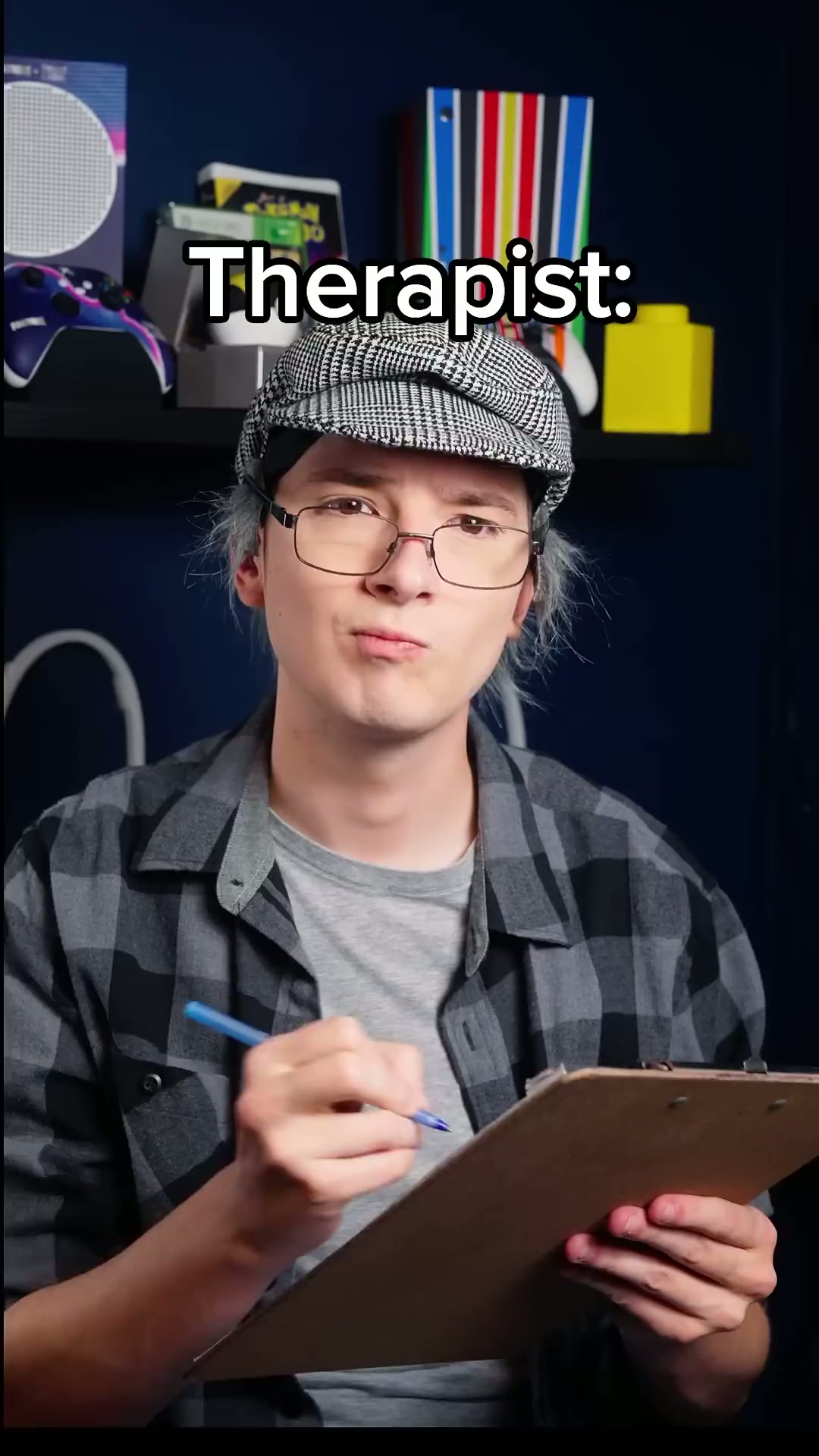 Minecraft movie anxiety #funny #skit #minecraft