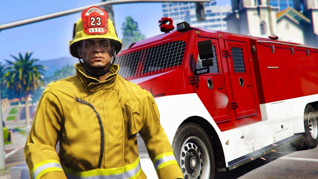 Playing as a firefighter online! Hilarious! | GTA 5 thug life #166