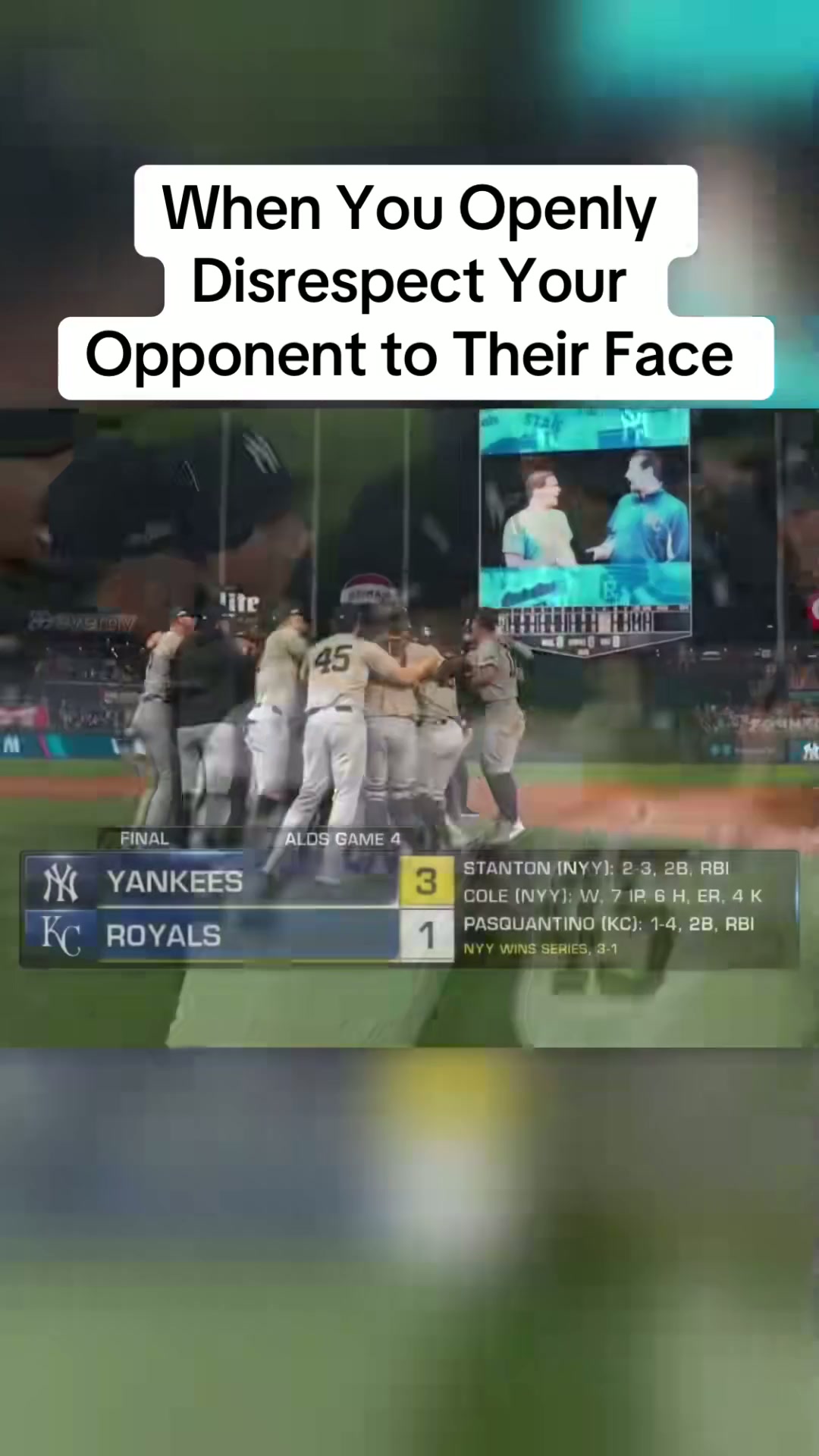 Once Aaron Judge came in lol the whole thing broke up #MLB #baseball ...