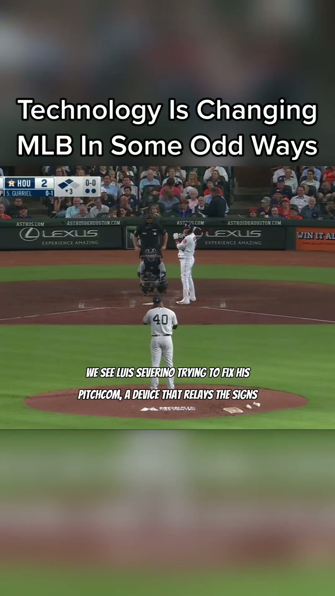 Severino’s life flashed before his eyes there, man 💀 #mlb #baseball #b