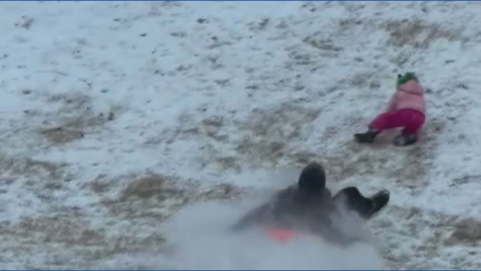 Police officer crashes into child while sledding with group of children