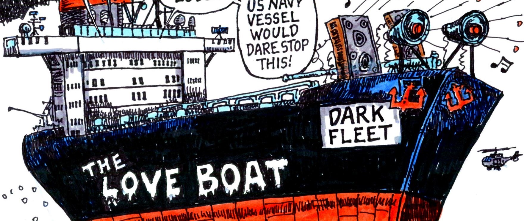 SOFREP cartoon: Sanction-busting ships and the grey zone shell game