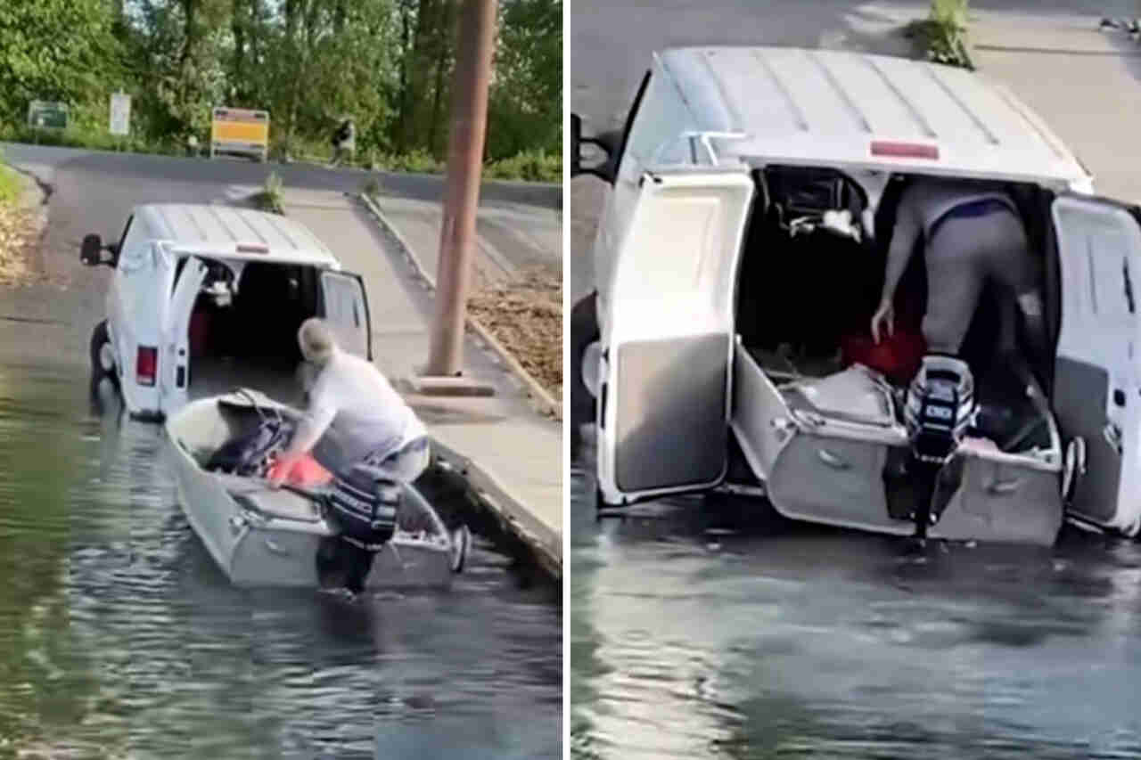 Vidéo : Un homme a une idée géniale pour mettre un bateau dans sa ...