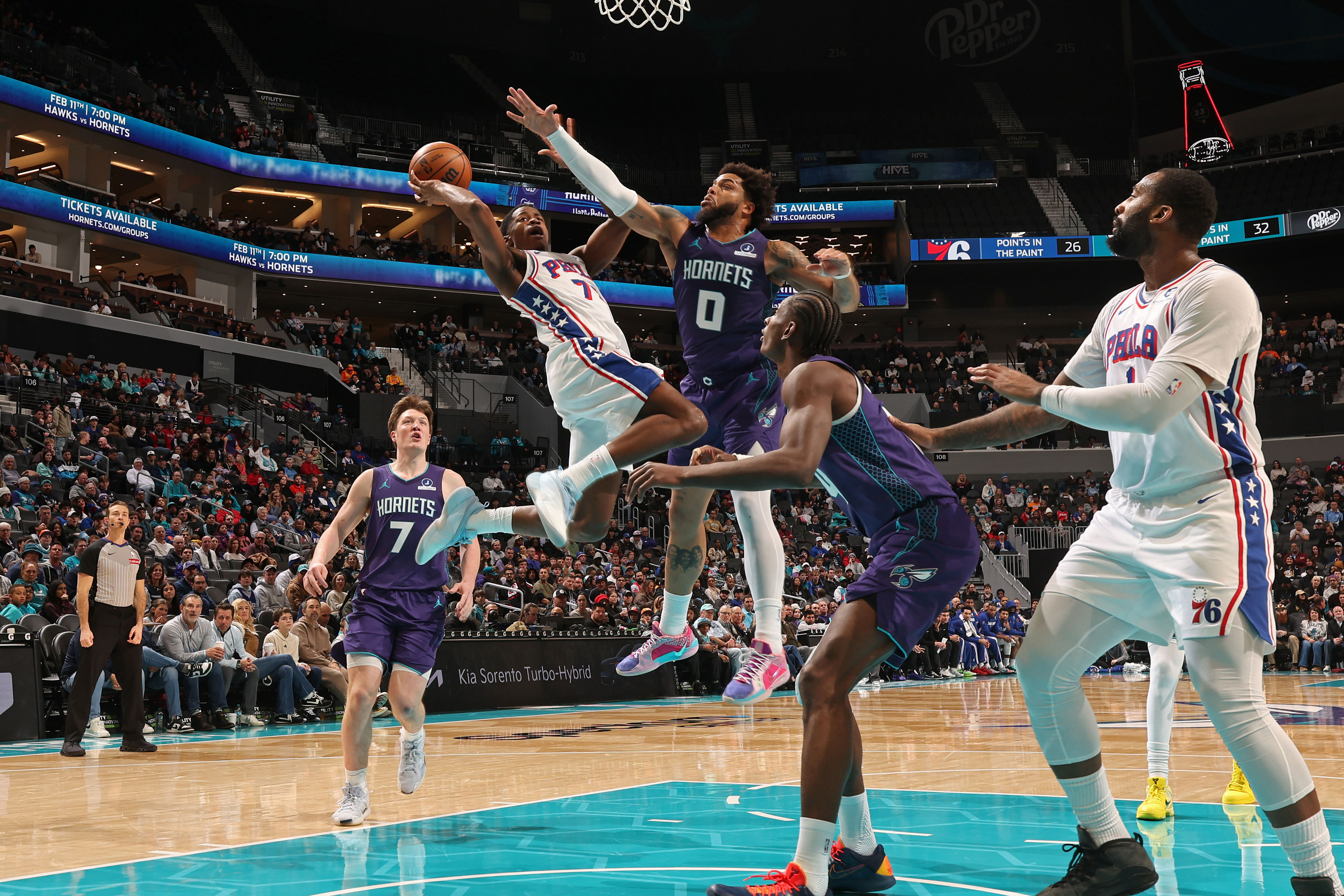 Sixers get buried in the snow by Hornets