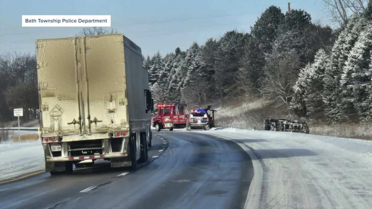 Cold weather delays normal driving conditions in Mid-Michigan