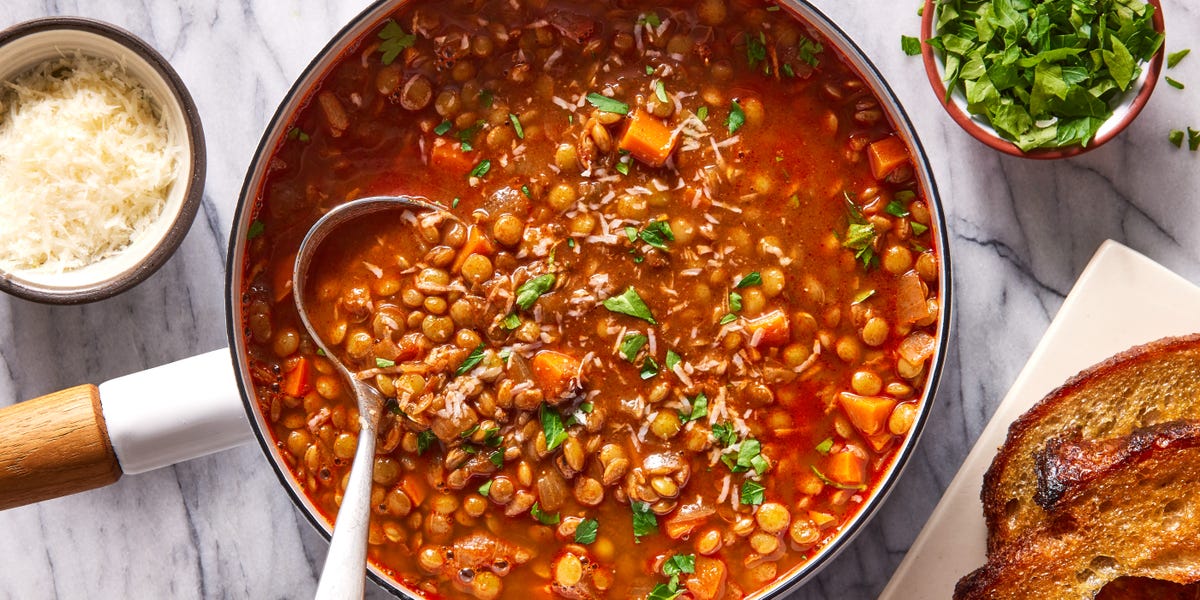 Our best-ever lentil soup is the definition of simple & satisfying